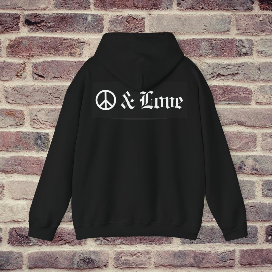 Peace and Love Clothes, Peace Sign Hoodie, Peace & Love Apparel, Peace ...