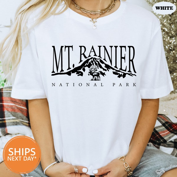 Mt Rainier National Park Tshirt - Etsy