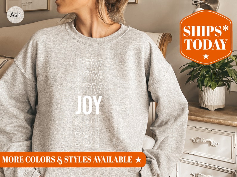 Joy Sweatshirt | Joy Crewneck Sweatshirt | Joy Hoodie | Joy Gift | Joy ...