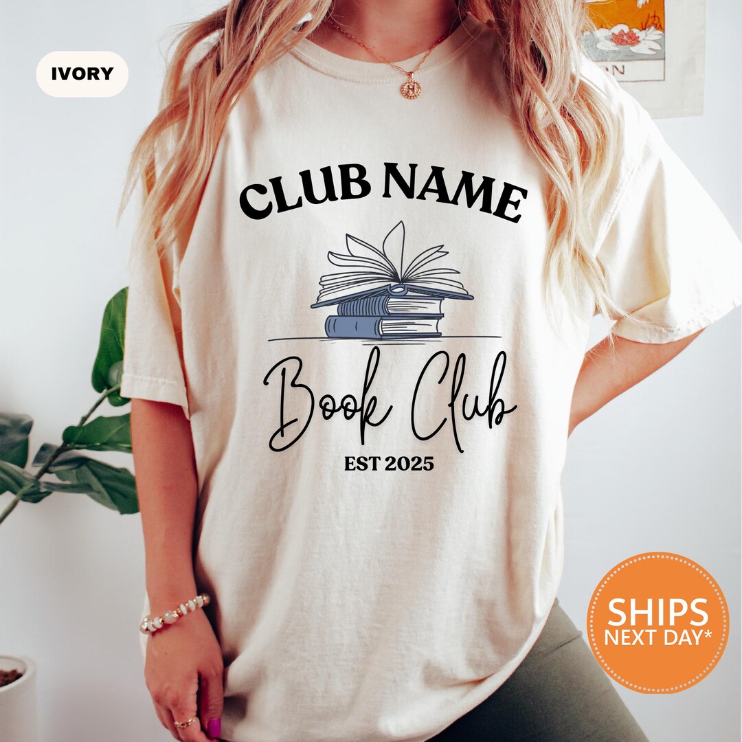 Custom Bookish Shirt | Book Club Personalized Shirt | Personal Gift for ...