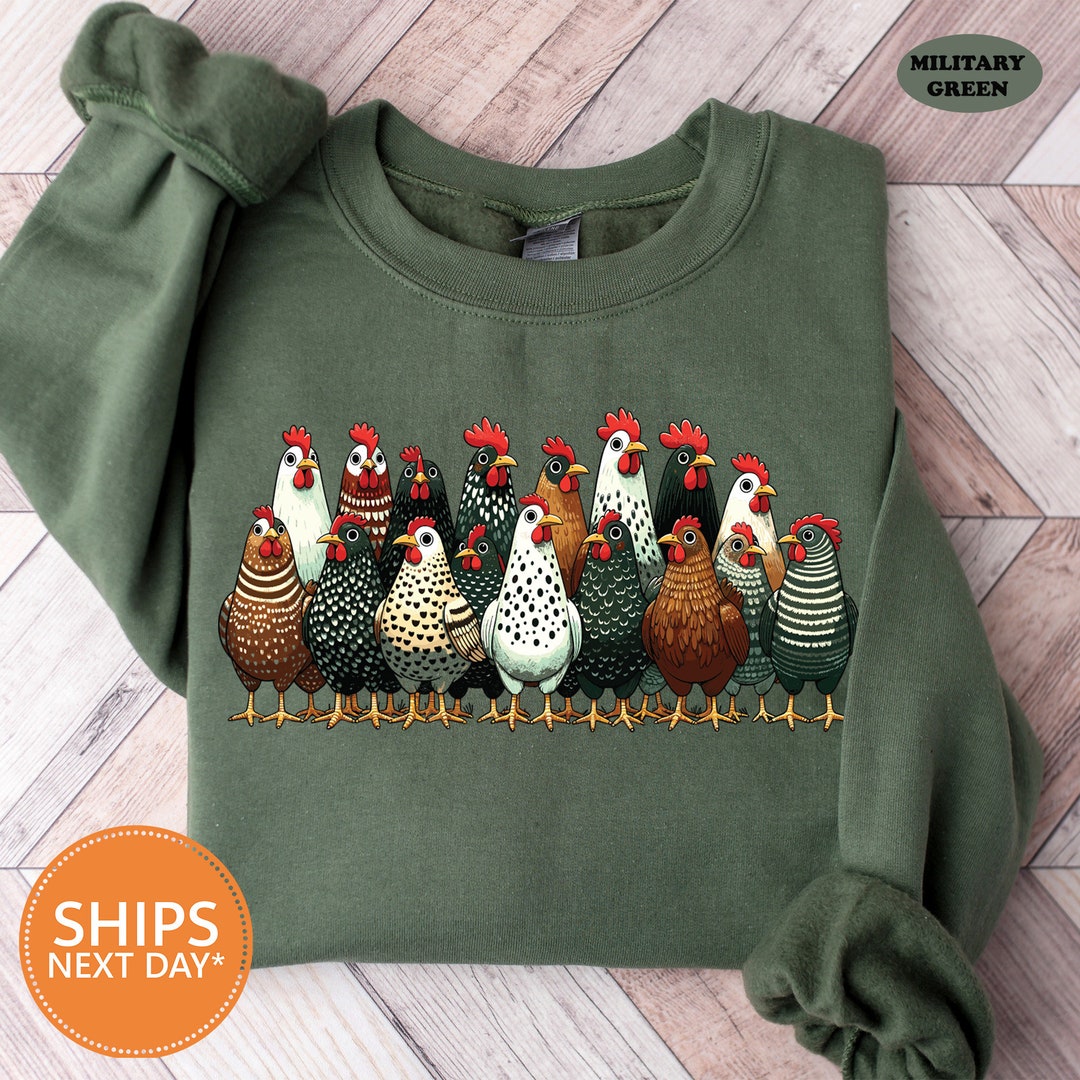 Chicken Sweatshirt | Funny Farmer Farm Hoodie | Mothers Day Chicken ...