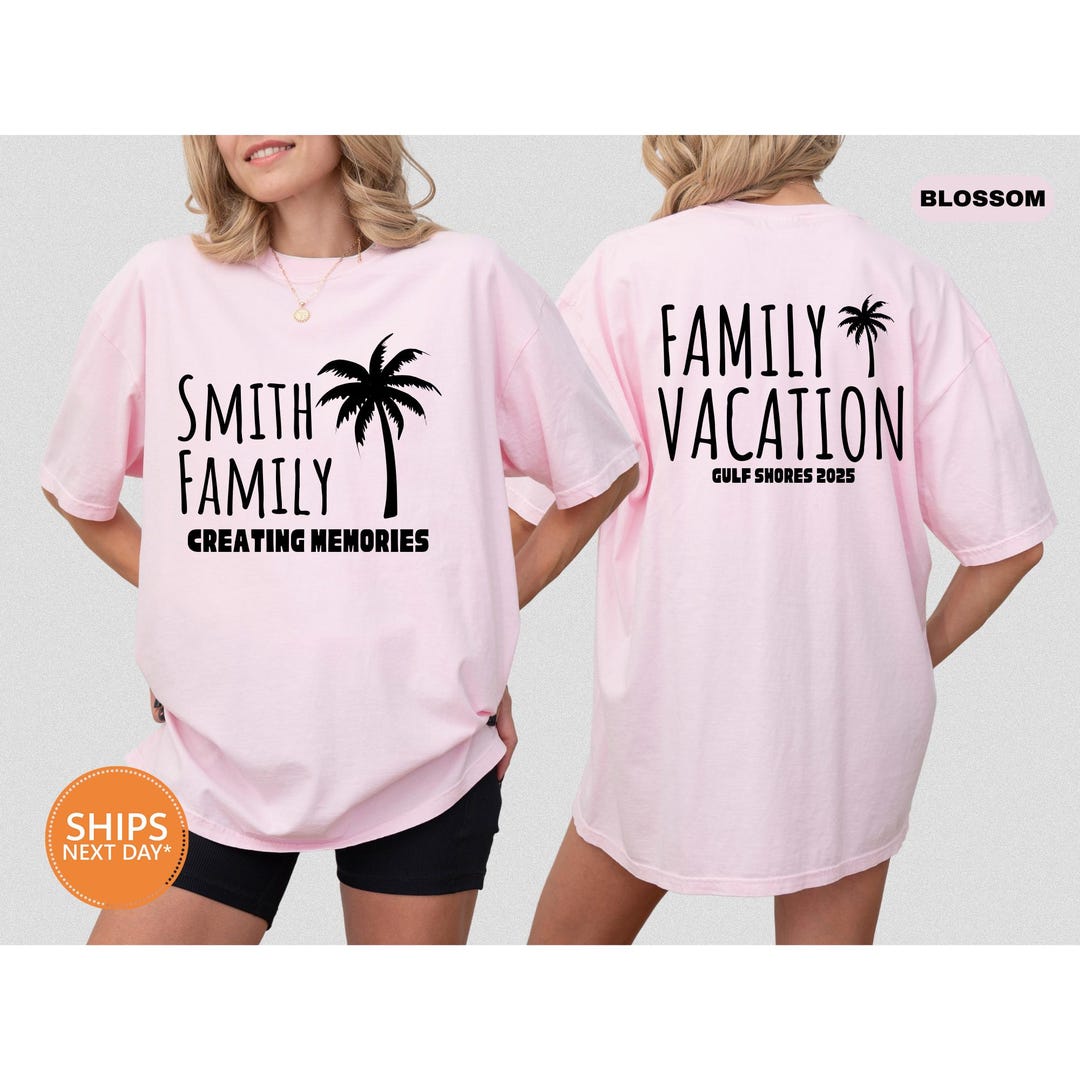 Custom Family Vacation Shirts | Summer Vacation Shirts | Comfort Colors ...