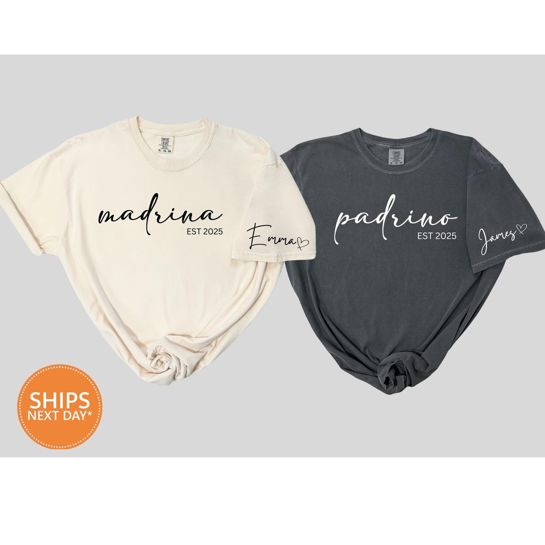 Custom Madrina Tshirt | Comfort Colors Padrino Shirt | Personalized ...