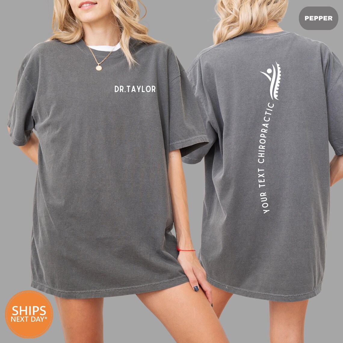 Chiropractor Spine Shirt | Personalized Chiropractor T-shirt ...