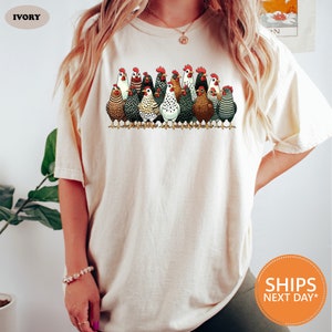 Chicken Tshirt | Comfort Colors Mothers Day Chicken Shirt | Women ...