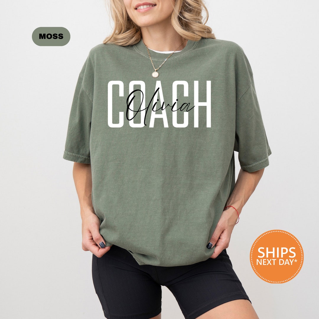 Personalized Coach Shirt | Comfort Colors Custom Coach Gift | Cheer ...