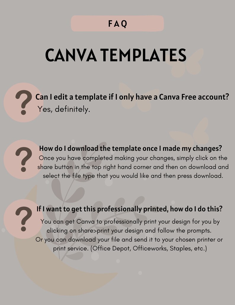 Welcome Letter & Event Planner Letter, Minimalist Wedding Order of ...