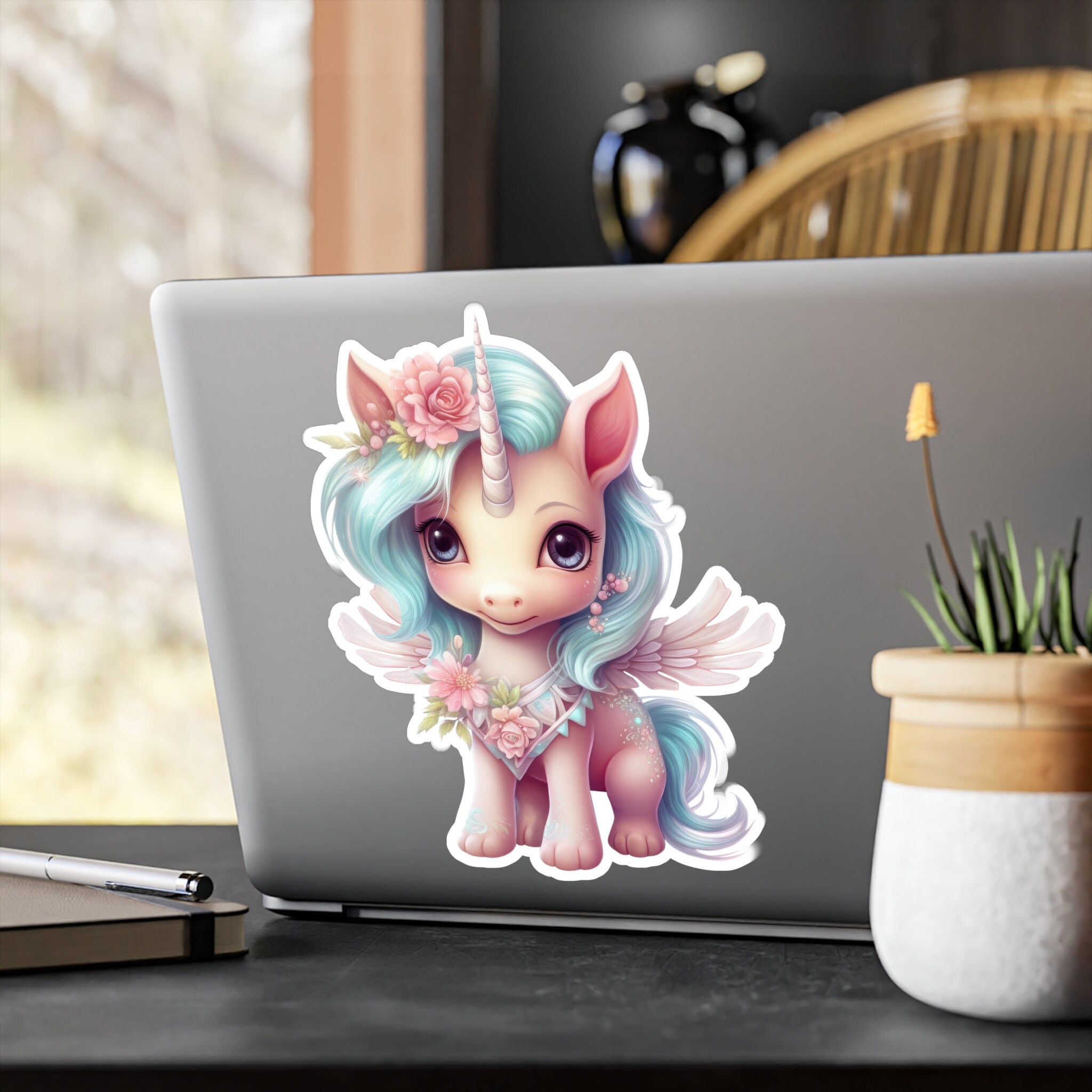 Primrose Unicorn/pegasus Sticker Kiss-cut Vinyl Decals - Etsy