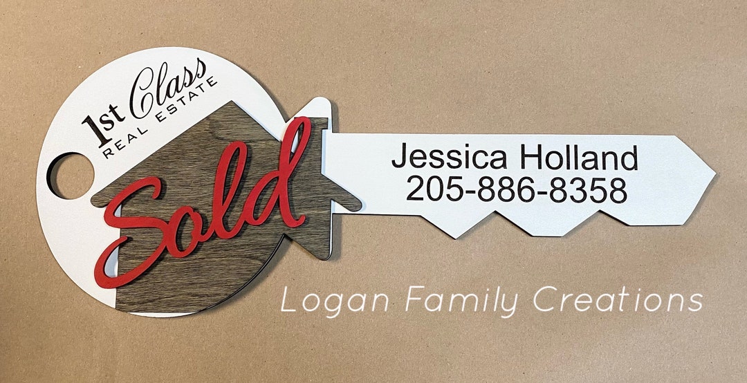 Realtor Key Photo Prop Sign - Etsy