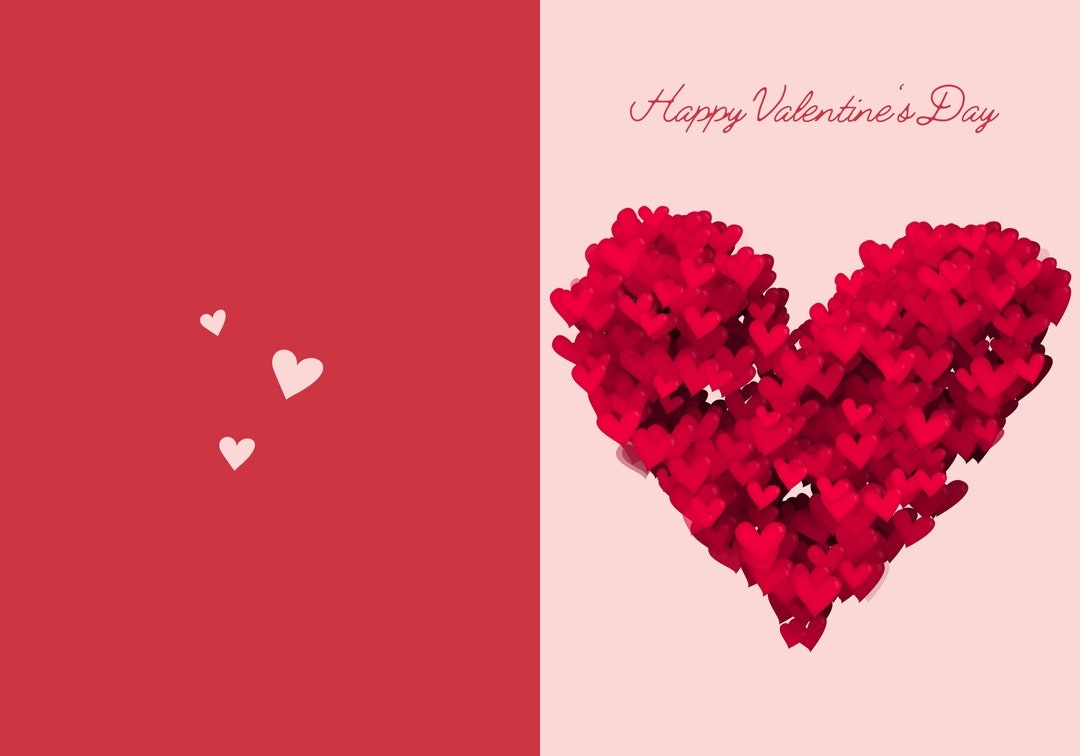 FOLDABLE VALENTINES DAY Card - Etsy