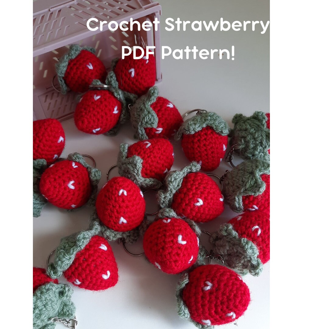 Crochet Strawberry PDF Pattern! - Etsy