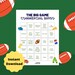 The Big Football Game Commercial Bingo Cards 10 Unique Bingo Cards ...