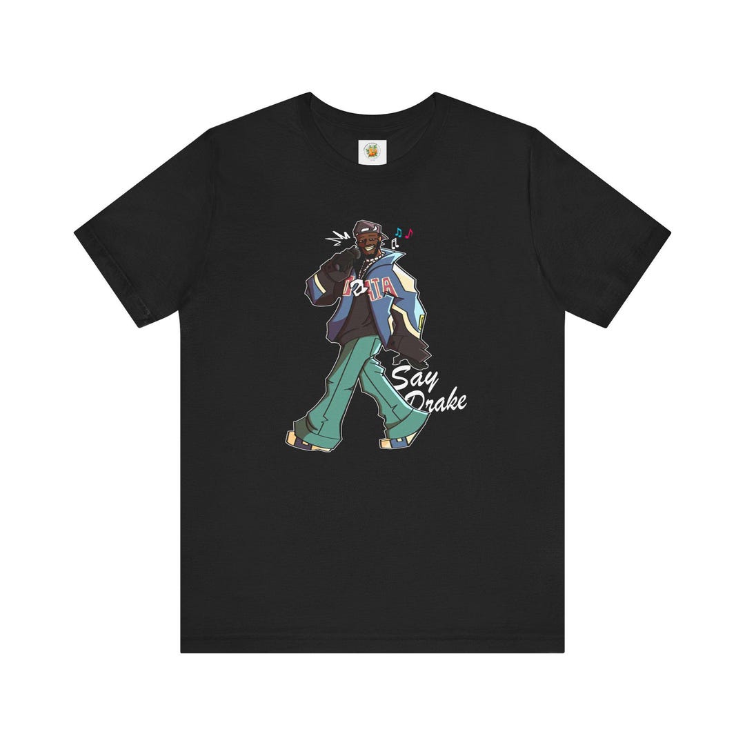Rap Star Cartoon Tee Shirt, Hip Hop Music Tshirt, Music Fan Gift ...