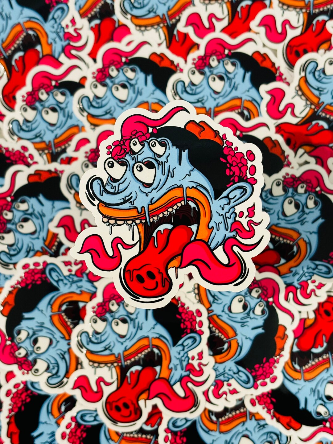 Zombie Sticker, Limited Collectible, Sticker Bomb, Die-cut Sticker ...
