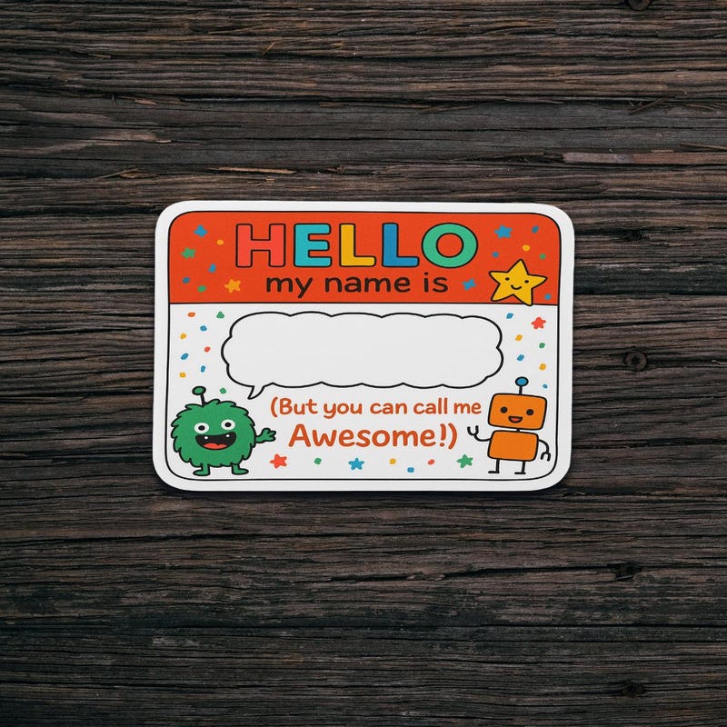 Hello My Name is Stickers - Etsy