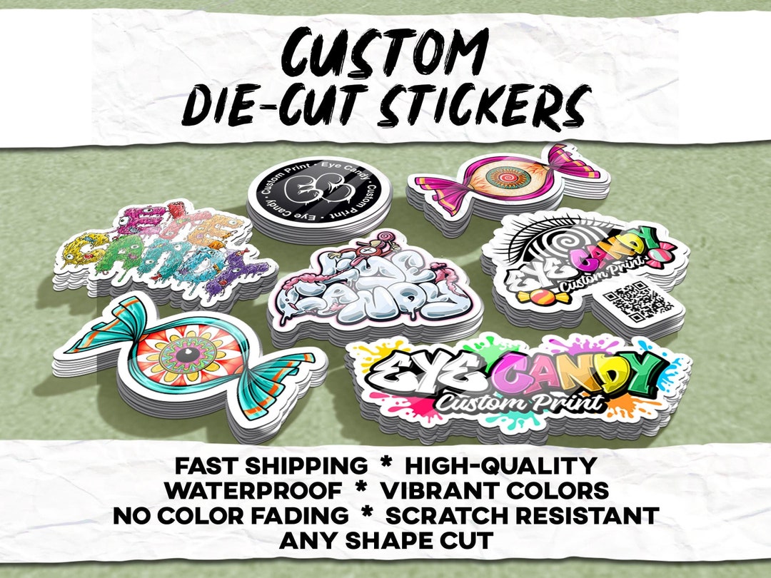 Custom Vinyl Stickers Die Cut Sticker Logo Sticker Personalize Branding ...