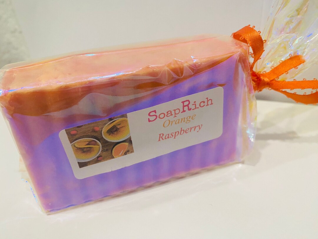 Scented Soap Handmade All-natural Bar Soap Orange Raspberry Scent ...