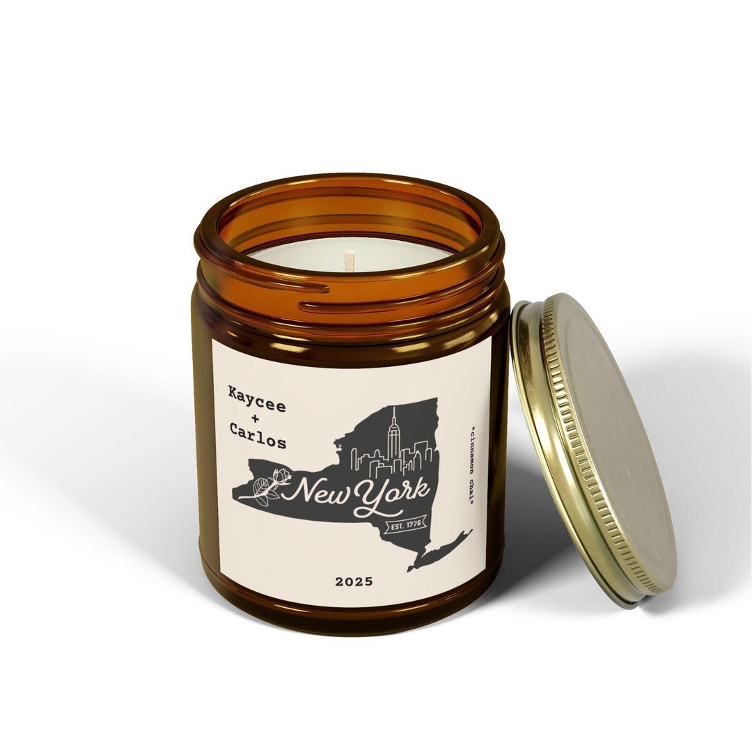 New York Candle- Customize Your 2025 Candle for Weddings, Housewarming ...