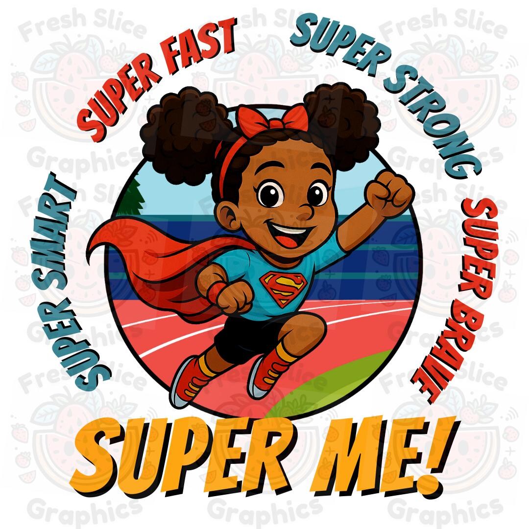 Afro Puff Ponytails Girl SVG PNG | Black Girl Magic Superhero | “super ...
