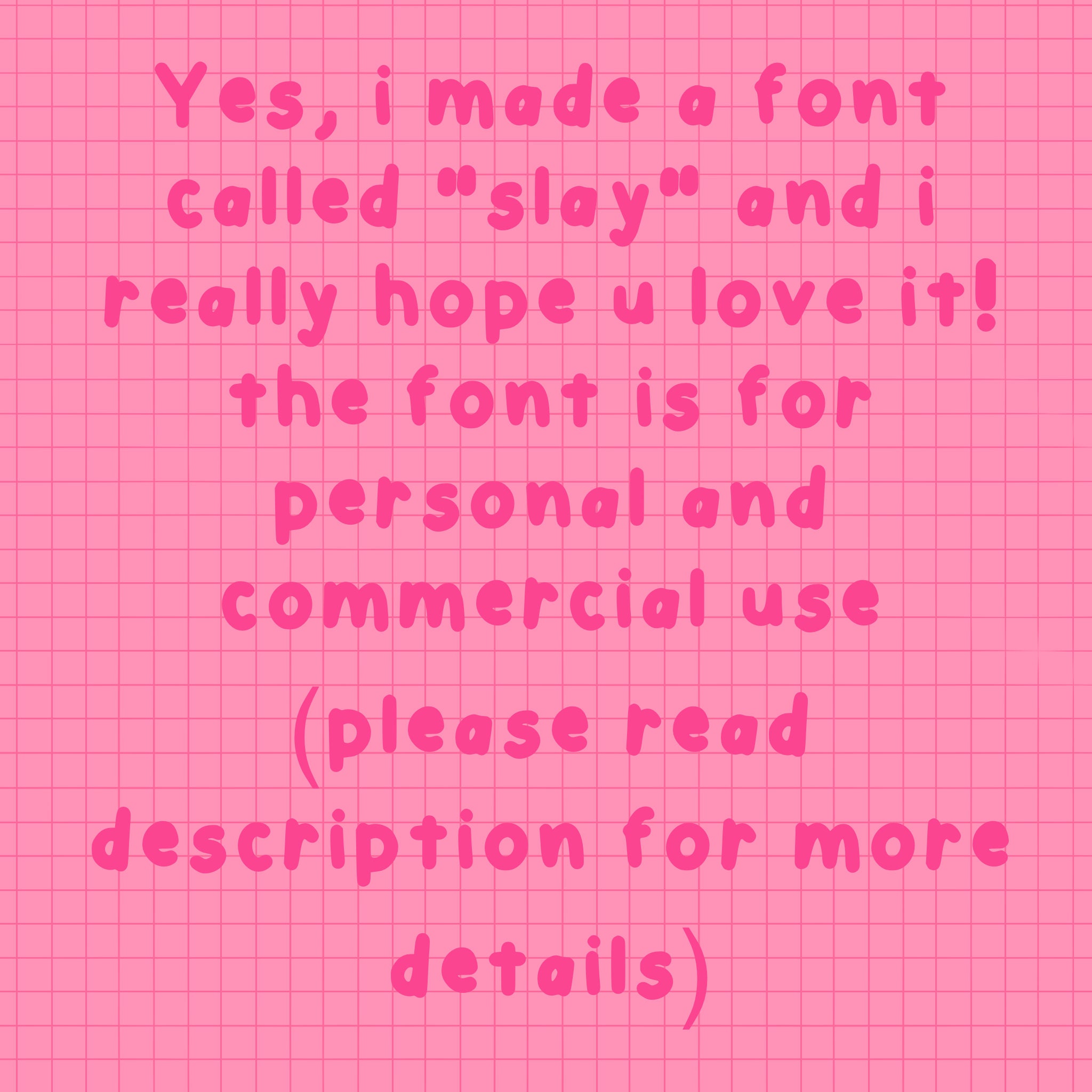 Slay Font Trendy Font Y2K Font Handwritten Font Bold Font - Etsy