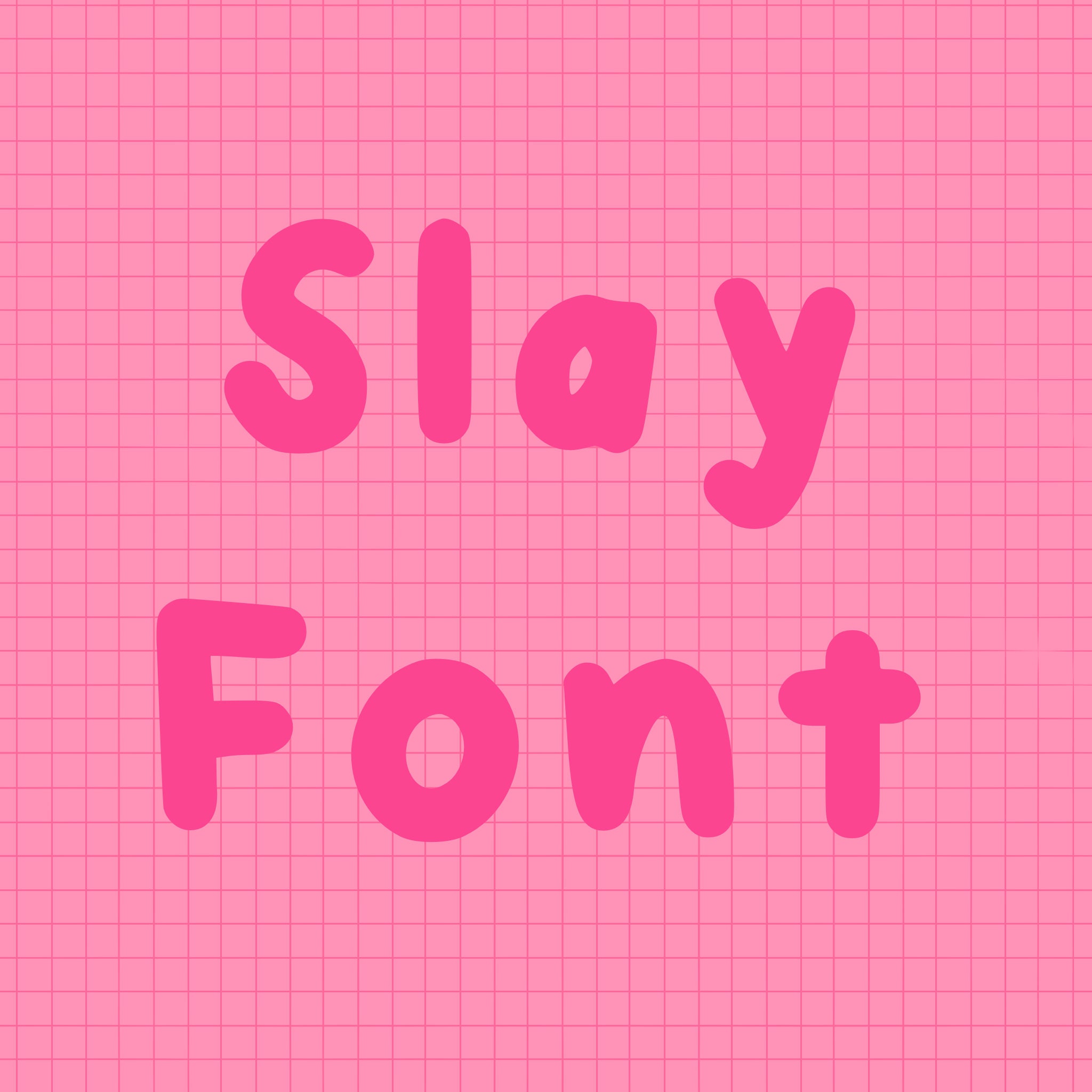 Slay Font Trendy Font Y2K Font Handwritten Font Bold Font - Etsy