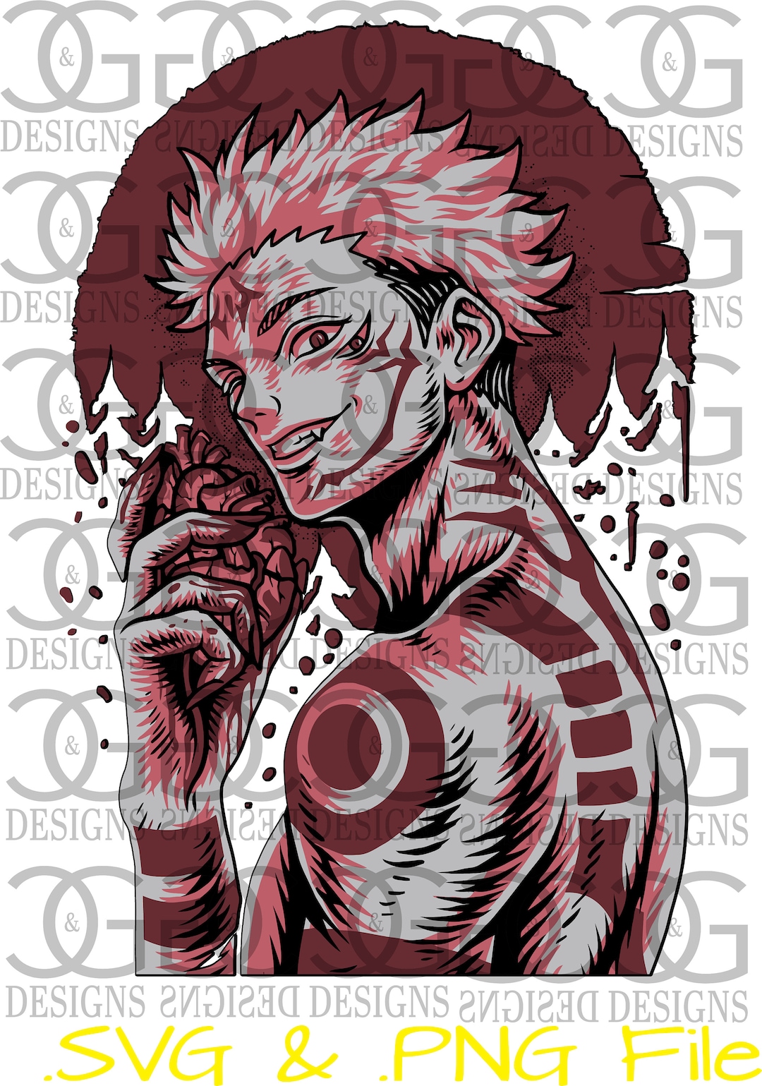 Cursed Spirit SVG & PNG for T-shirts, Decals Etc. - Etsy