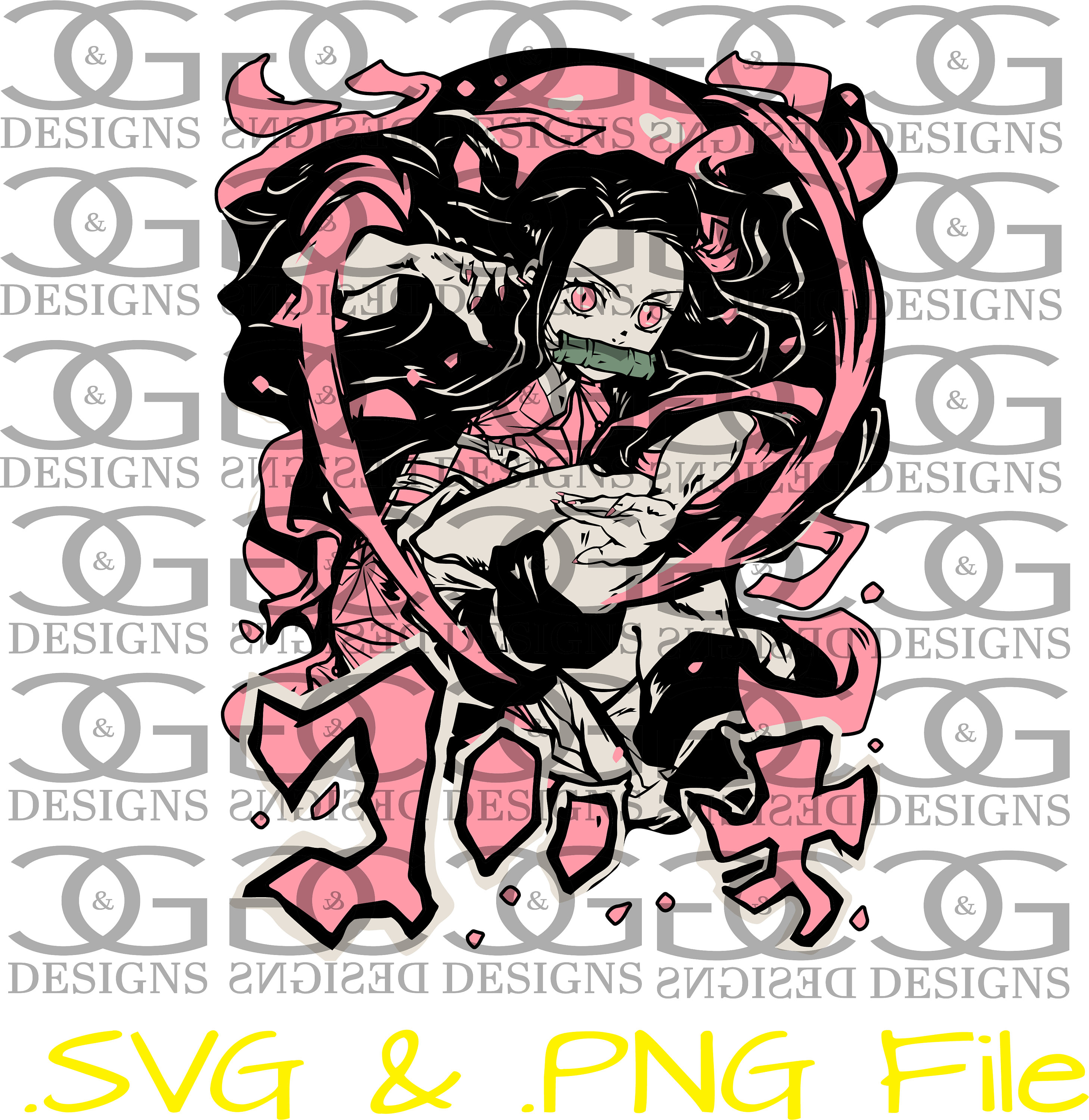 Demon Girl SVG & PNG for T-shirts Etc. - Etsy