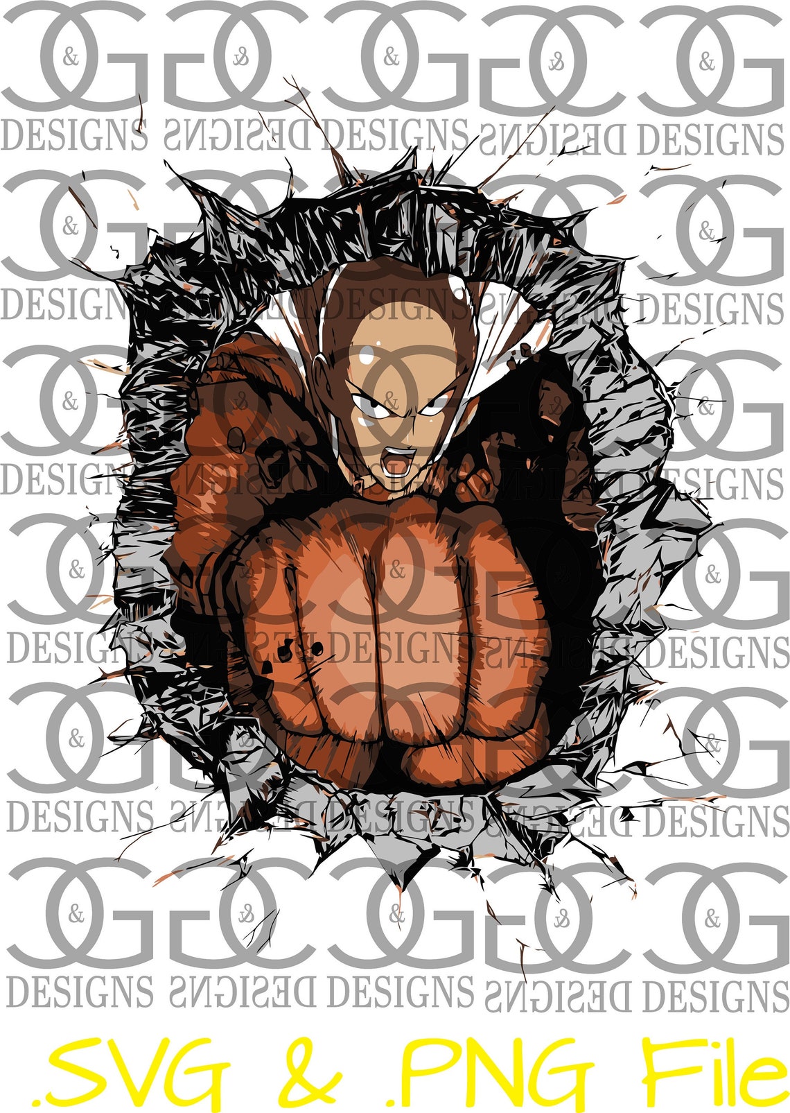 One Push Man - Etsy