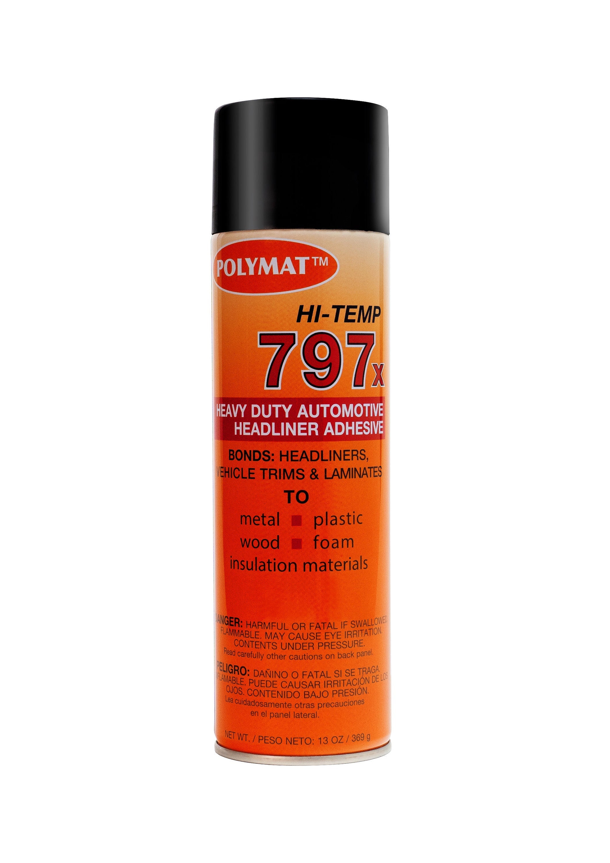 Polymat 797X Headliner Adhesive High Temperature Glue Spray for DIY Large 12oz