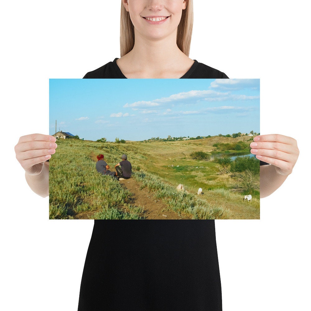 Rural Life in Kazakhstan Poster Art Print - Etsy