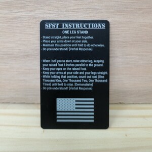 Metal Sobriety Patrol Reference Card - Etsy