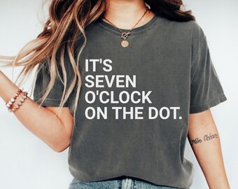 Seven O'clock Shirt, on the Dot Tee, 90's T-shirt, R&B Fan Shirt, 7 O ...
