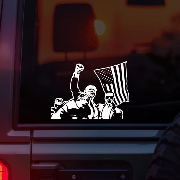Trump Fist Window Decal - Etsy