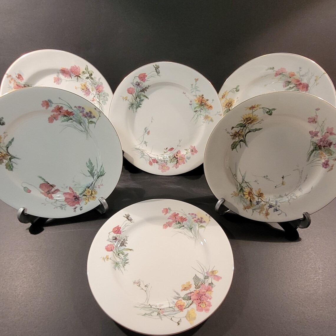 Rare Antique Royal Worcester Tea Set and Plates, C.1880s, Hand-painted ...