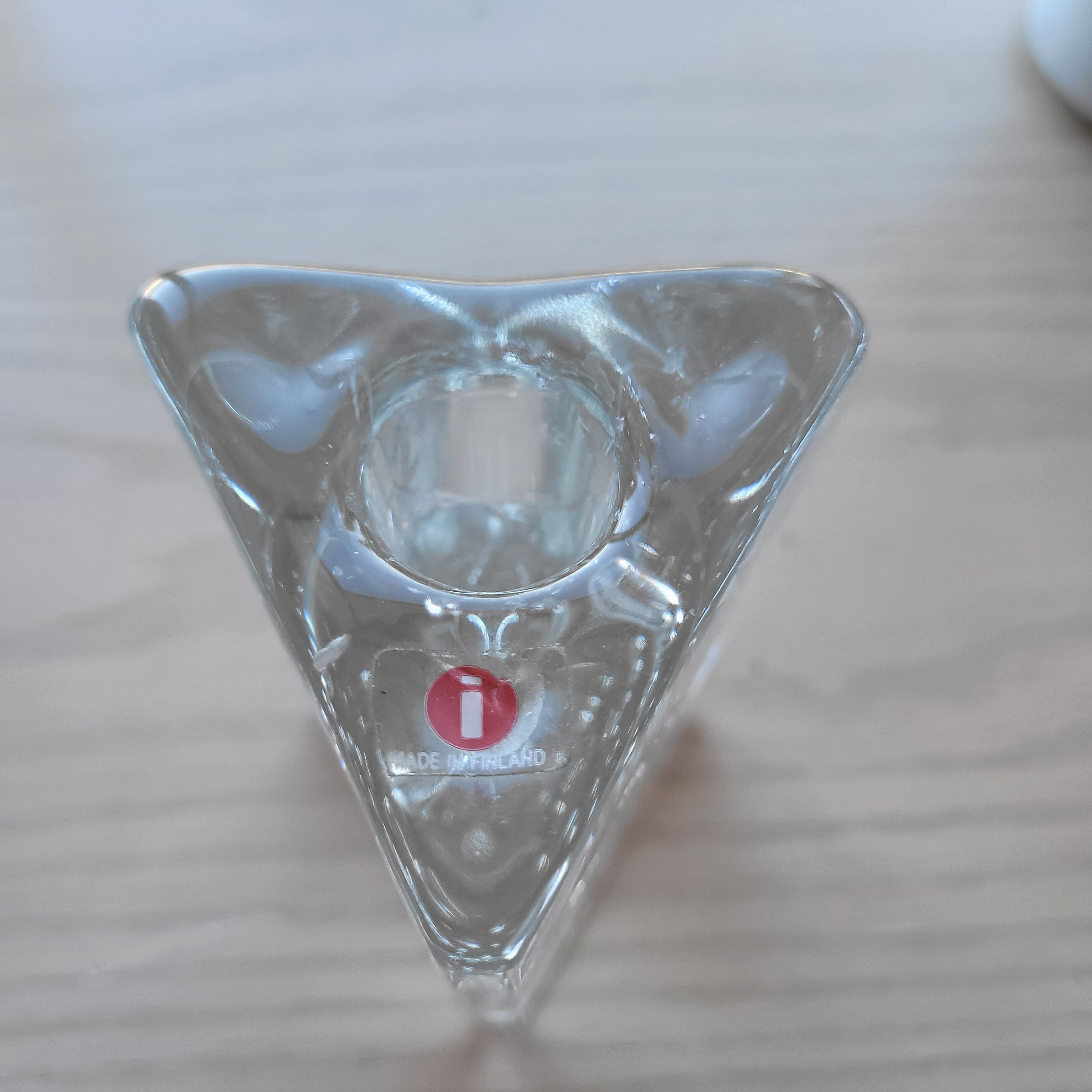 Vintage Clear Littala arkipelago Glass Candlesticks by Timo Sarpaneva ...