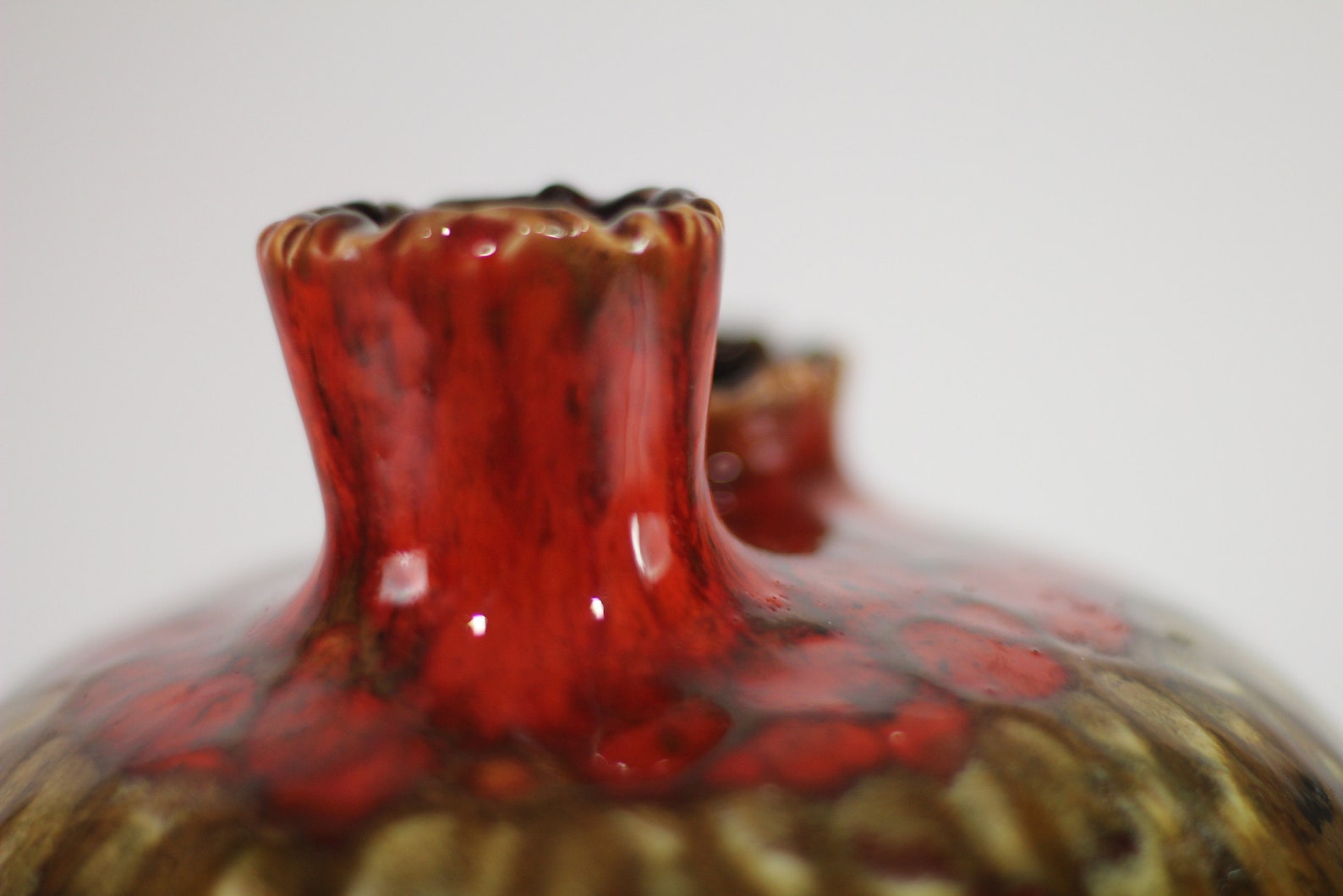 Mid-century Germany Volcano Lava Drip Glaze Double Opening - Etsy