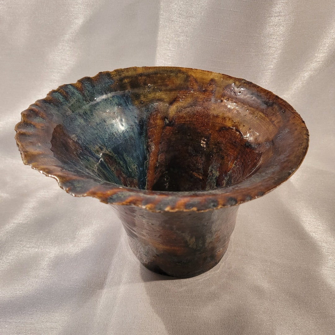 Handmade Pottery Succulent Pottery, Hand-built Ceramics, Dripping Glaze ...