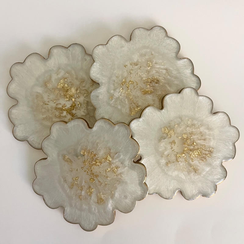 Resin Flower Coaster - Etsy