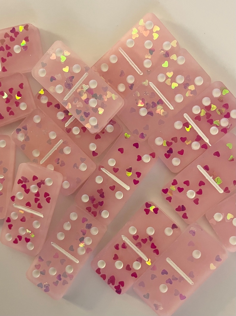 Custom Resin Domino Set (double Six), Dominoes, Resin Art, Custom Resin ...