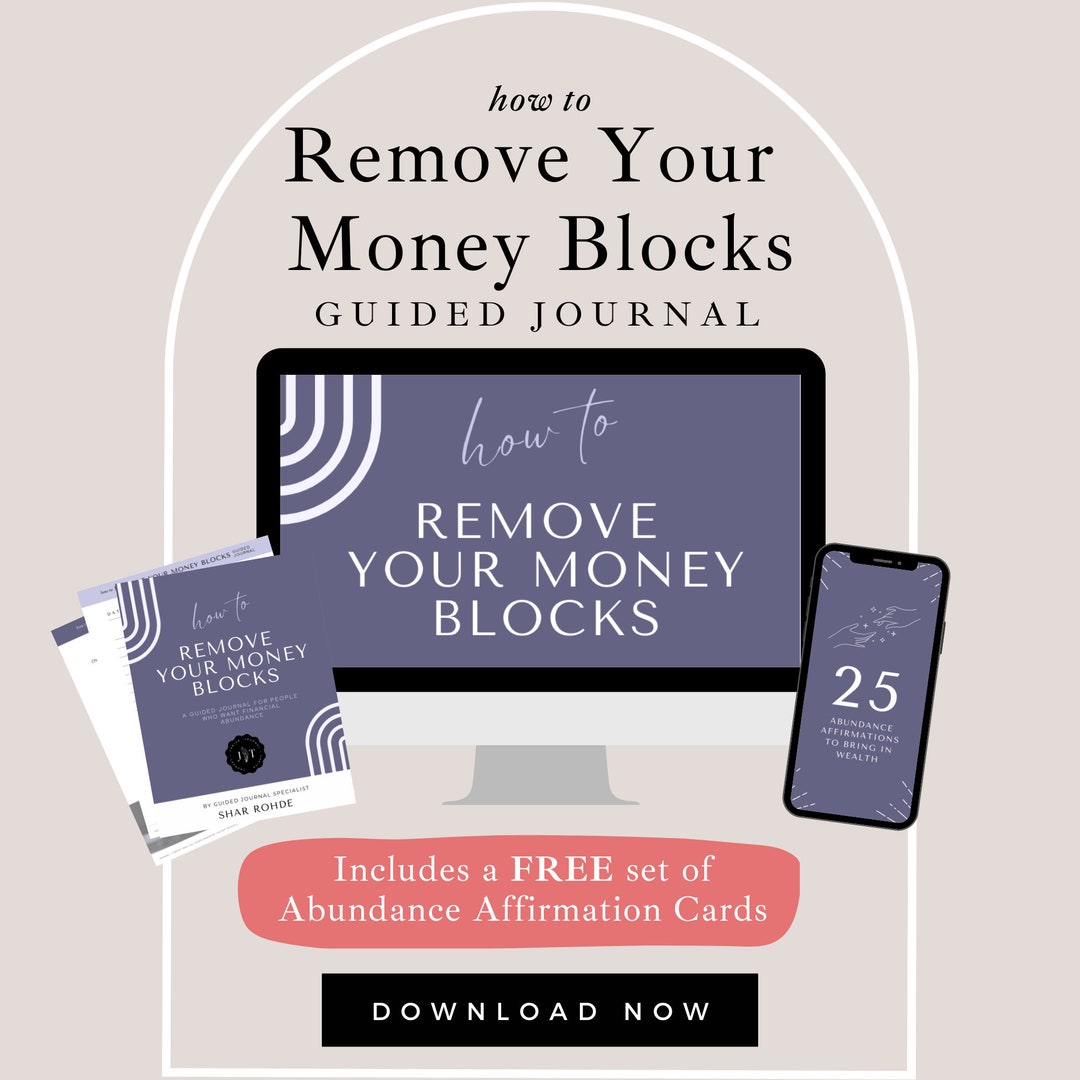 Remove Your Money Blocks - Guided Journal Prompts Printable | Financial ...