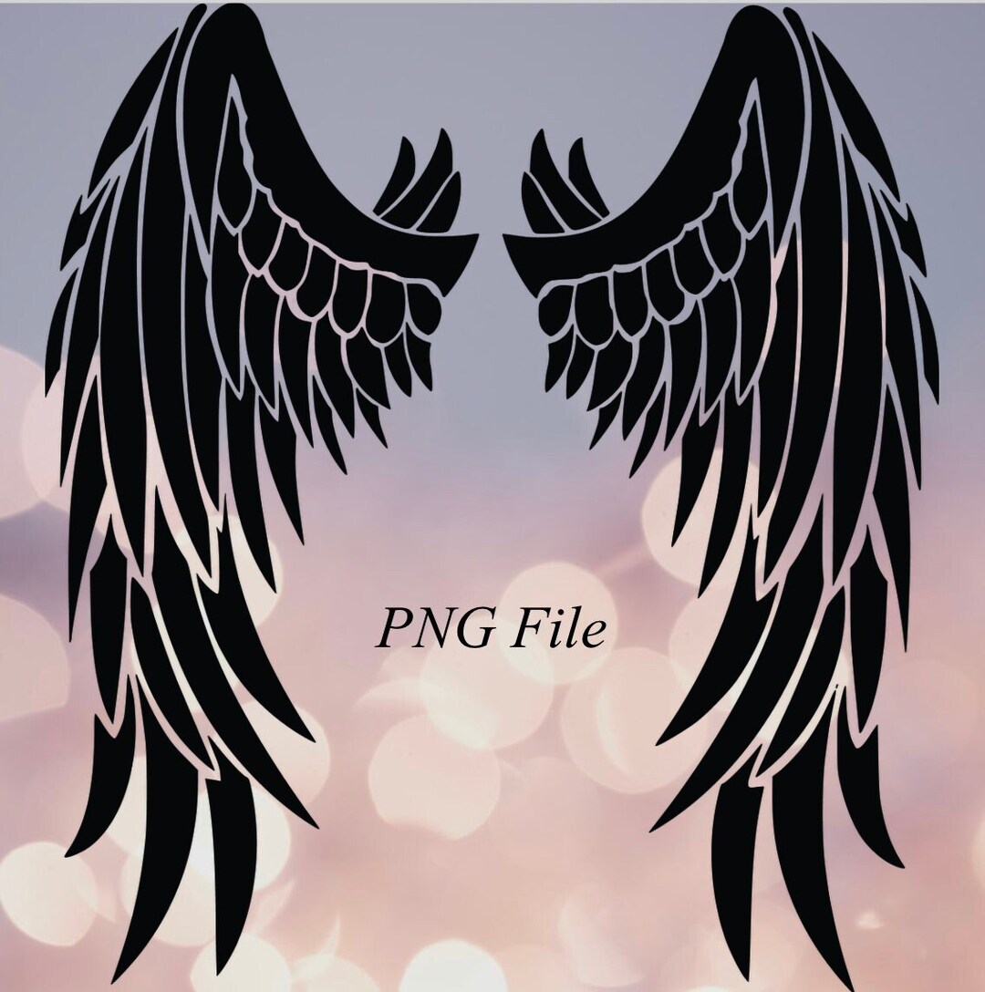 Angel Wings PNG Circuit Design Back Wings - Etsy