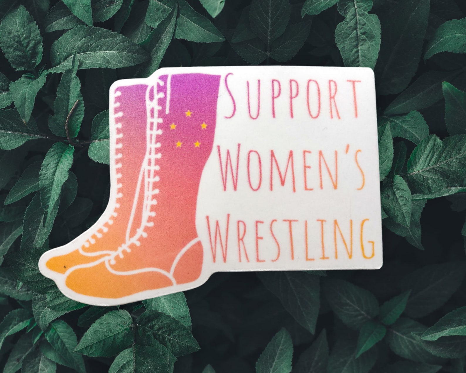 Support Womens Wrestling Cute Wrestling Inspired Sticker - Etsy
