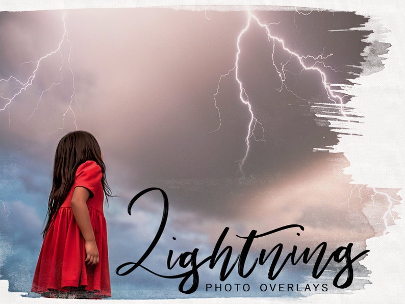 45 Lightning Photoshop Overlays - Etsy