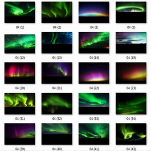 60 Northern Lights Photoshop Overlays - Etsy