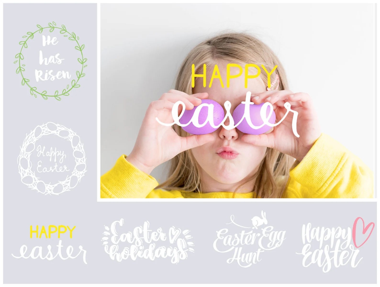 Easter BUNDLE PNG Photoshop Overlays - Etsy