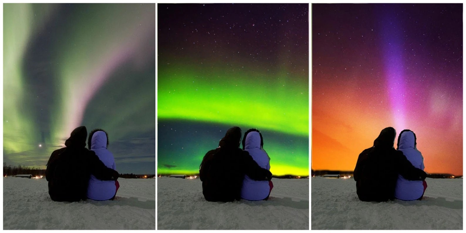 60 Northern Lights Photoshop Overlays - Etsy