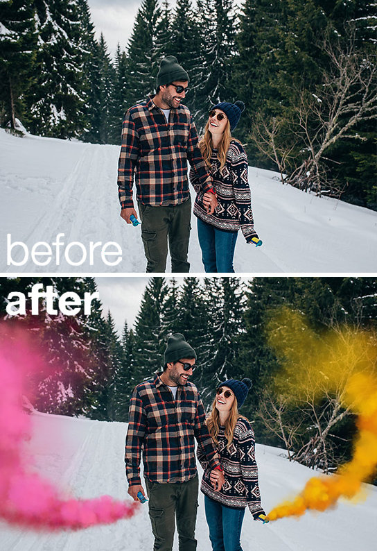 Realistic Smoke Bomb PNG Photoshop Overlays - Etsy