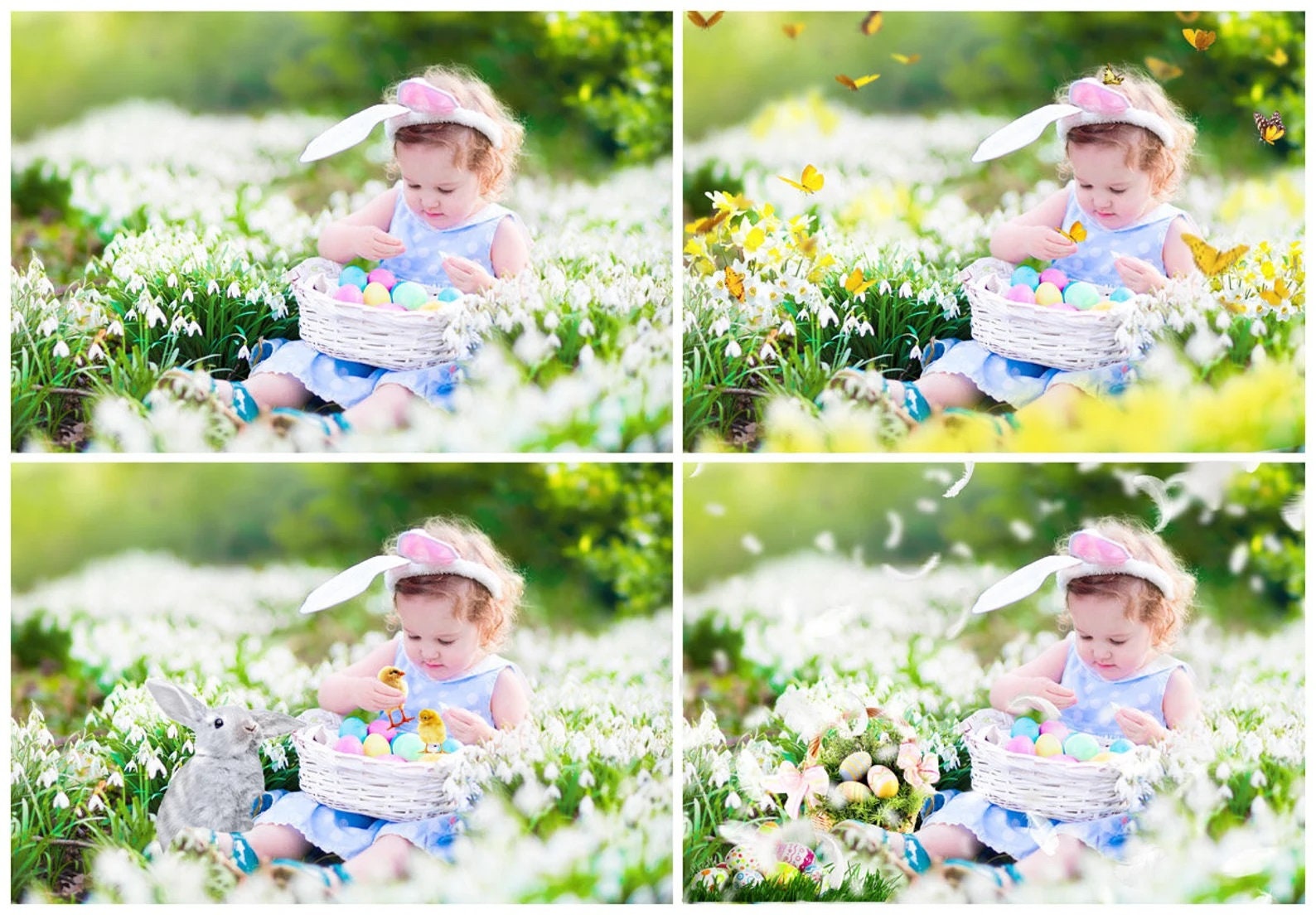 Easter BUNDLE PNG Photoshop Overlays - Etsy