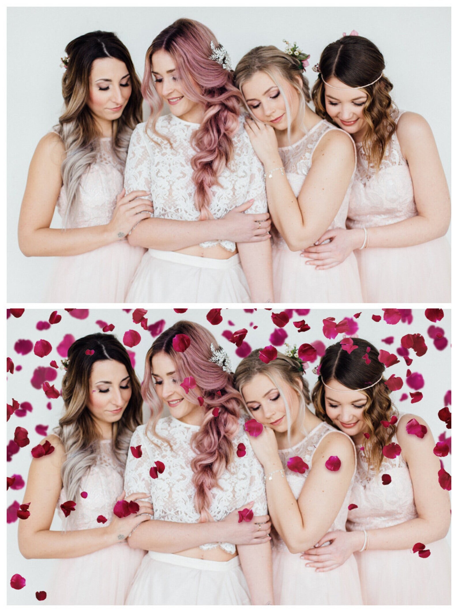 Red Rose Petals PNG Photoshop Overlays - Etsy