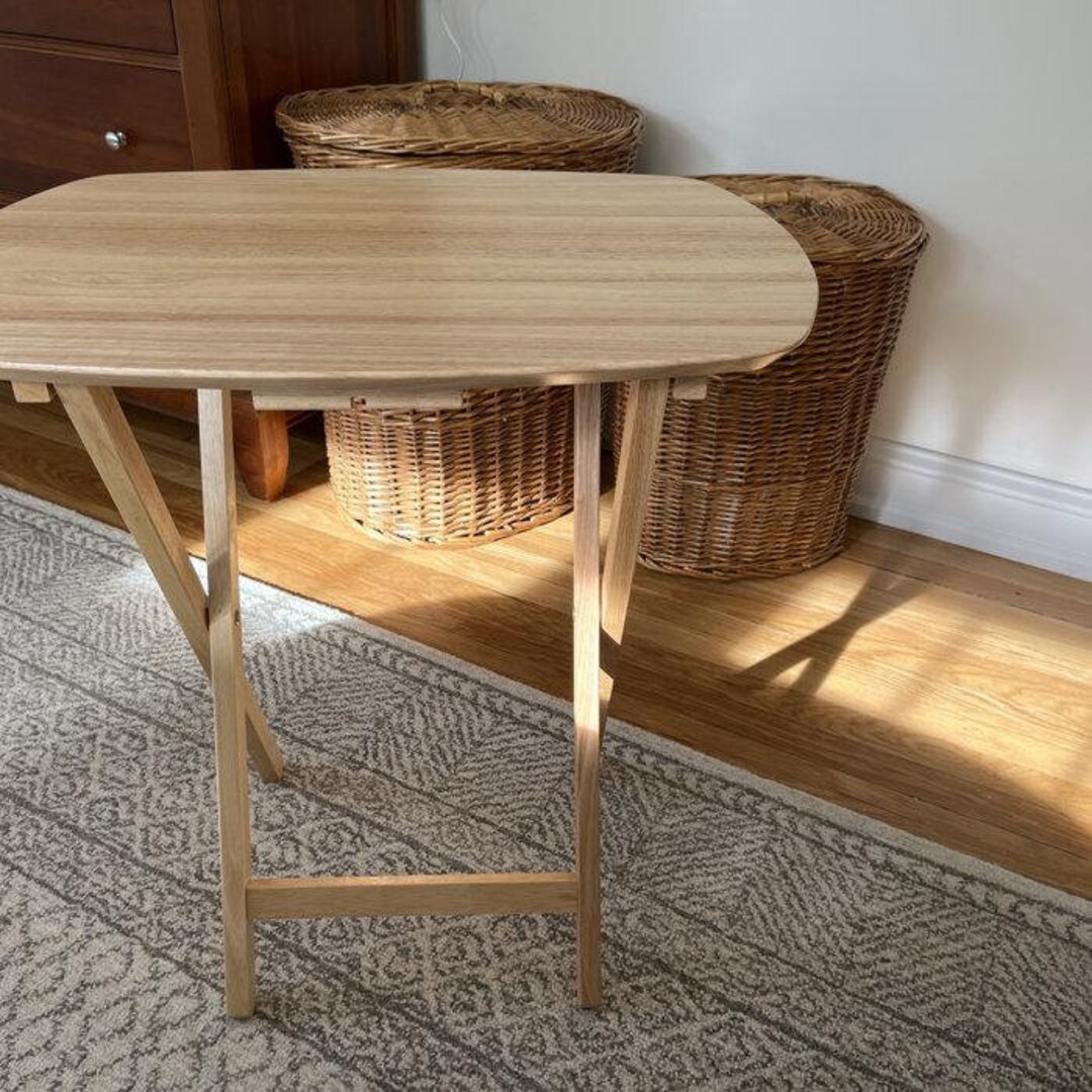 2 Piece Oversized Solid Wood Folding Tv Tray Table Set set of - Etsy